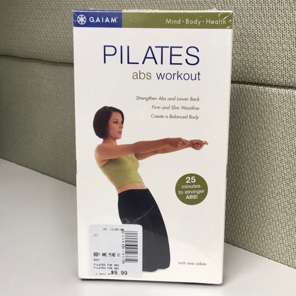 GAIAM | Other | Gaiam Pilates Abs Workout Vhs Nib | Poshmark